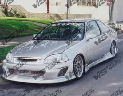 Honda Civic 2DR VIS Racing Techno R-2 Full Body Kit - 96HDCVC2DTNR2-099