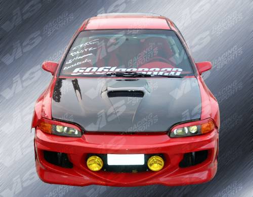 Honda Civic HB VIS Racing GT Bomber Front Bumper - 88HDCVCHBGB-001