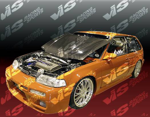 Honda Civic HB VIS Racing Omega Front Bumper - 88HDCVCHBOMA-001