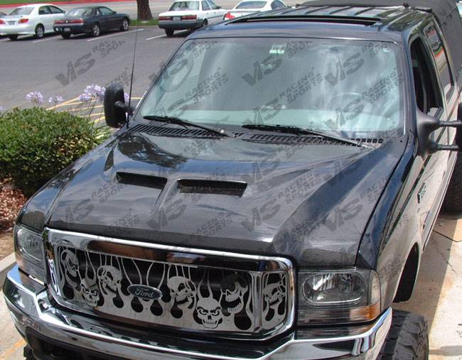Ford Excursion VIS Racing Outlaw Series I Carbon Fiber Hood ...