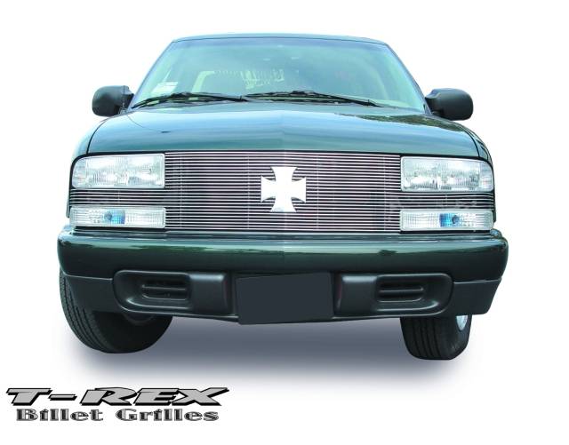 Chevrolet S10 T-Rex Full Face Billet Grille with Bowtie Installed - 25 ...