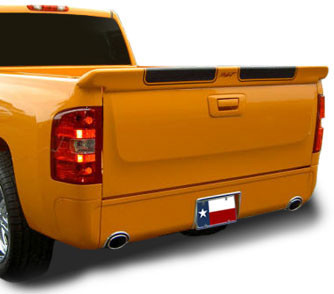 Gmc Sierra Pick-Up (Not Stepside) DAR Spoilers Custom Tailgate Wing w/o ...