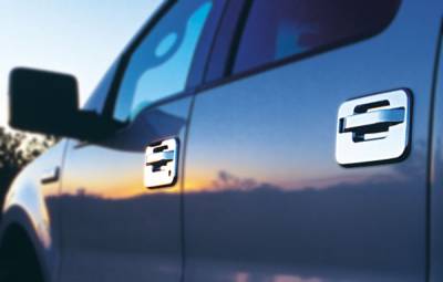 All Sales Chrome Billet Door Handle Replacements - Left Side with Lock ...