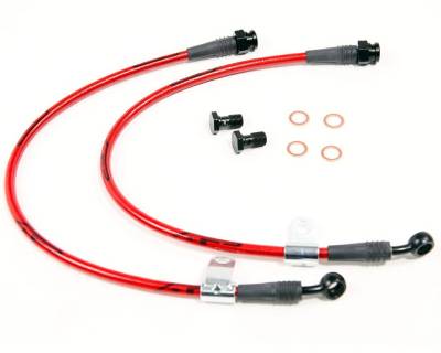 Hyundai Genesis Agency Power Steel Braided Brake Lines - Front - AP-BK-405