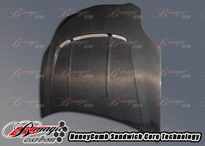 Mitsubishi Eclipse AIT Racing RRS Style Carbon Fiber Hood - ME06BMRRSCFH