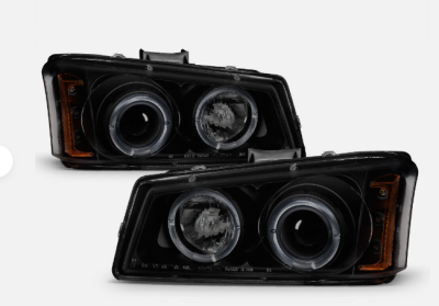 Chevrolet Silverado Spec-D Halo LED Smoke Projector Headlights - Black ...