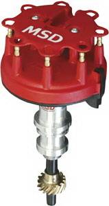 Ford MSD Ignition Distributor - Low Profile - Crank Trigger - 8569