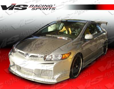 Honda Civic 2DR VIS Racing Laser Full Body Kit - 06HDCVC2DLS-099