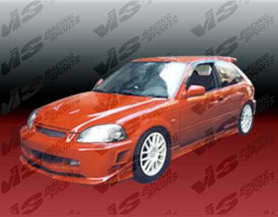Honda Civic 2DR VIS Racing Stalker Full Body Kit - 99HDCVC2DSTK-099