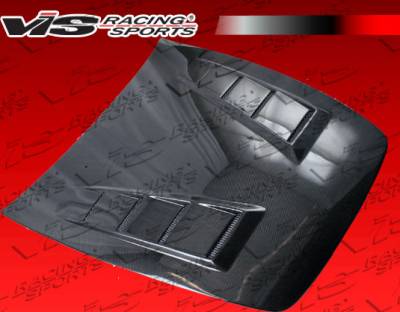 Honda S2000 VIS Racing Terminator Black Carbon Fiber Hood - 00HDS2K2DTM ...