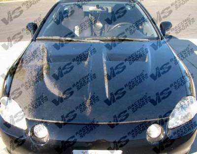 Honda Del Sol VIS Racing Xtreme GT Black Carbon Fiber Hood ...