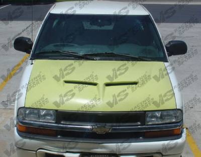 Chevrolet S10 VIS Racing Fiberglass Outlaw Type 2 Hood - 94CHS102DOL2-010
