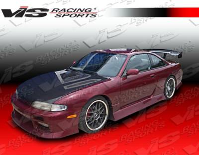 Nissan 240SX VIS Racing V Spec-4 Side Skirts - 95NS2402DVSC4-004