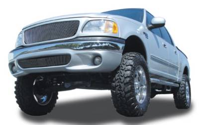 Ford F150 T-Rex Vertical Billet Grille Insert - 60 Bars - 30580