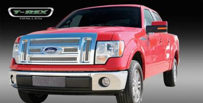 Ford F150 T-Rex Upper Class Polished Stainless Mesh Grille with Formed ...
