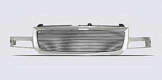 GMC Sierra Street Scene Chrome Grille Shell with 8mm Polished Billet ...