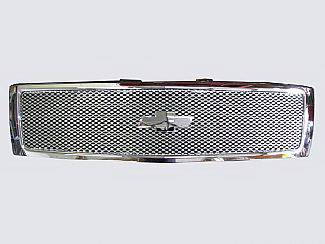 Chevrolet Silverado Street Scene Custom Chrome Grille Shell with Chrome ...