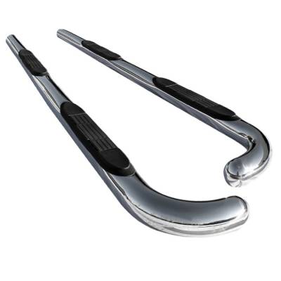 Toyota Tacoma Spyder 3 Inch Round Side Step Bar T-304 Stainless ...