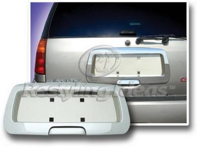 GMC Envoy Restyling Ideas License Plate Holder Cover - Chrome & Gold ...