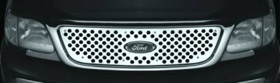 Ford F150 Pilot Stainless Steel Punch Grille Insert - 1PC - SG-261