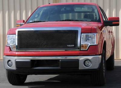 Ford F150 T-Rex Upper Class Mesh Grille - Full Opening - All Black ...