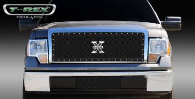 Ford F150 T-Rex X-Metal Series Studded Main Grille - Custom 1PC Opening ...