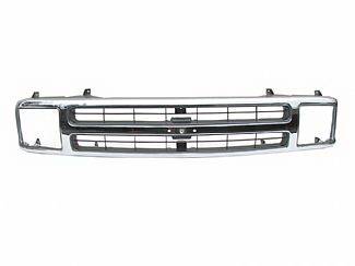 Chevrolet S10 Street Scene Chrome Grille Shell with Black Chrome Speed ...