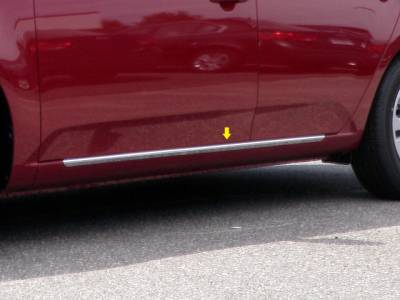 KIA FORTE 4dr QAA Stainless 2pcs Rocker Panel Trim TH10811
