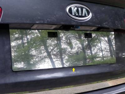 KIA OPTIMA 4dr QAA Stainless 1pcs License Plate Bezel LP11805