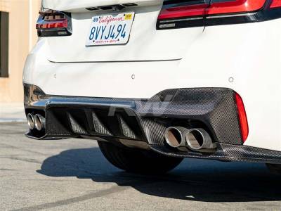 BMW F90 M5 3D Style Carbon Fiber Diffuser bmwf9012