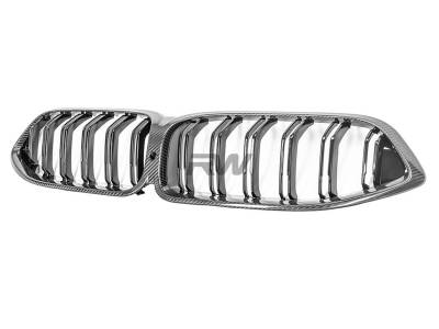 BMW G14 G15 G16 Dual Slat CF Grille 2019-2022 Pre LCI 8-Series bmwf91011-1