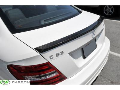 Mercedes W204 Coupe AMG Style CF Trunk Spoiler mercw20421