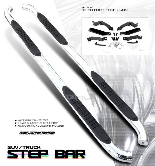 Ford Edge Option Racing Side Step Bar - 30-18124