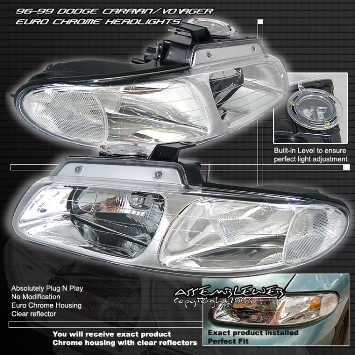 Chrome Diamond Headlights