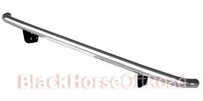 Toyota Land Cruiser Black Horse Rear Bumper Guard - Single Tube